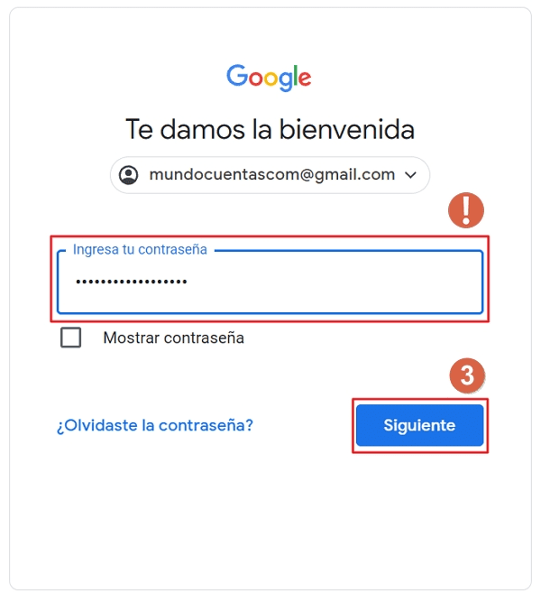 Iniciar sesión o entrar en Gmail 2025 - Mundocuentas.com